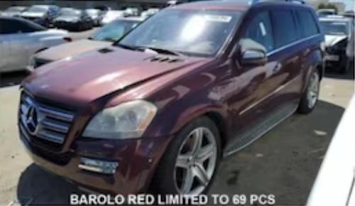 1/18 Ivy Mercedes-Benz GL-Class GL550 (Barolo Red) Car Model Limited 69 ...