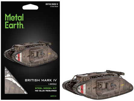 Model Kit British Mark IV Tank (Moderate Difficulty) Steel Model by ...