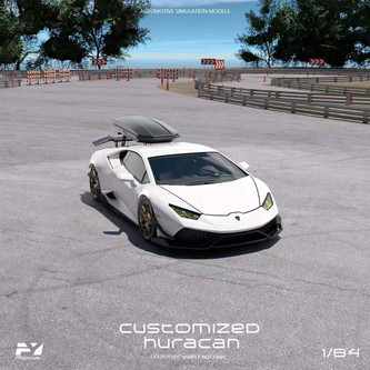 1/64 Finclassically Lamborghini Huracan Customized with Roof Luggage ...