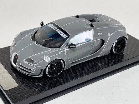 1/18 Bugatti Veyron (Grigio Telesto Grey) Tron Liberty Walk LB ...