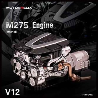 1/18 Motorhelix Mercedes S-Class W221 M275 V12 Engine Model ...