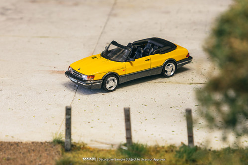 1/64 Tarmac Works Saab 900 Turbo Convertible (Yellow) Diecast Car Model ...