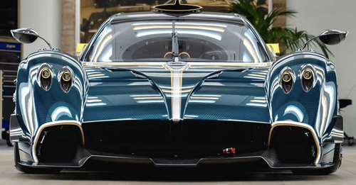 1/18 HH Model Pagani Huayra R (Cyan Carbon Blue) Car Model Limited 30 ...