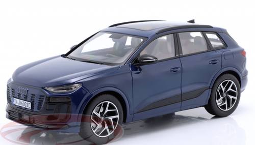 1/18 Dealer Edition 2024 Audi Q6 E-Tron (GF) SUV (Ascari Blue) Diecast ...