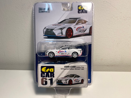 CHASE CAR 1/64 Era Car Lexus LC500 Safety Car (White with White Wheels ...