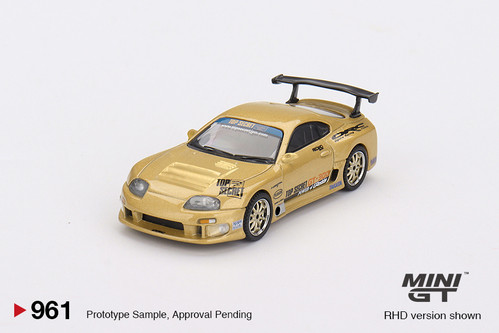1/64 Mini GT Toyota Supra (A80) Top Secret GT-300 Top Secret (Gold ...