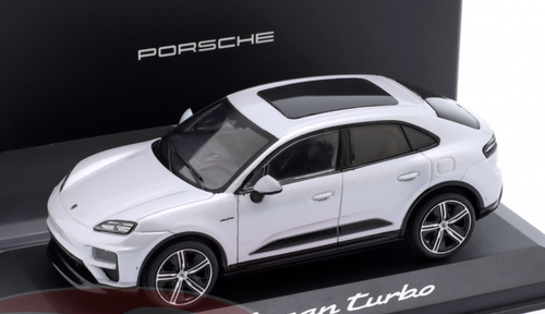 1/43 Dealer Edition 2024 Porsche Macan Turbo H2 (Ice Grey) Car Model ...