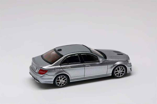 1/64 King Model Mercedes-Benz C63 AMG W204 (Silver Grey) Diecast Car ...