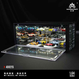 MoreArt Container Display Showcase with Mirror & LED Lights (car models ...