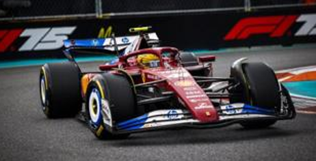 1/18 Looksmart 2025 Formula 1 Ferrari SF-25 Miami GP 2025 #44 Lewis ...