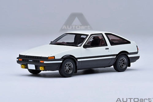 1/64 AUTOart Toyota Sprinter Trueno (AE86) Initial D (White) Car Model ...