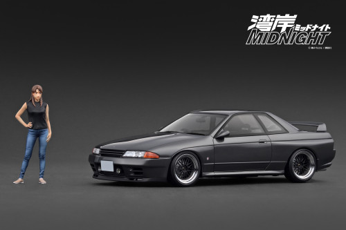 1/18 IG Ignition Model Nissan Skyline GT-R GTR R32 (Gun Metallic Grey ...