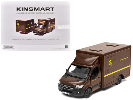 Mercedes-Benz Sprinter Van "UPS Worldwide Services" Brown 1/48 Diecast ...