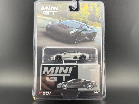 CHASE CAR 1/64 Mini GT Jaguar C-X75 CX75 Test Car Diecast Car Model ...