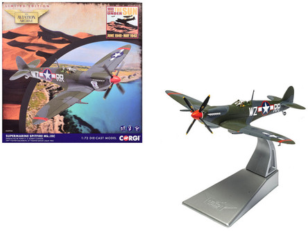1/72 Corgi Spitfire Mk IX Diecast Model, USAAF 31st FG, 309th FS, Porky ...