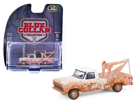 1973 Ford F-100 Tow Truck White (Weathered) "Blue Collar Collection ...