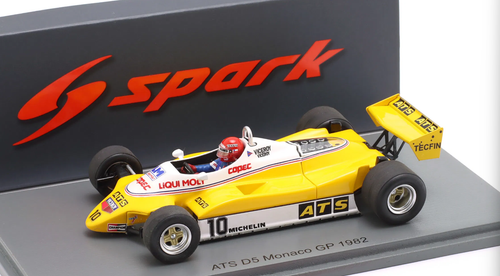 1/43 Spark 1982 Formula 1 Eliseo Salazar ATS D5 #10 Monaco GP Car Model ...