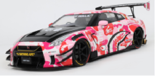 1/18 Solido 2025 Nissan Skyline GT-R R35 Liberty Walk (Camouflage Pink ...