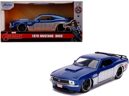 1970 Ford Mustang Boss Blue Metallic and Silver "Winter Soldier ...