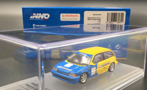 1/64 INNO64 1985 Honda Civic Si E-AT Spoon Diecast Car Model ...