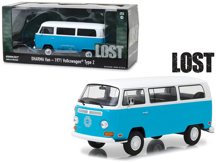 1971 Volkswagen Type 2 (T2B) Dharma Van Blue with White Top "Lost ...