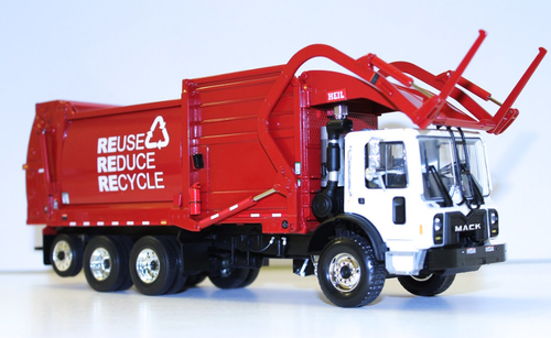 1/34 First Gear MACK TERRAPRO WITH HEIL HALF/PACK FEL AND CNrG TAILGATE ...