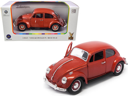 1967 Volkswagen Beetle Copper Metallic 1/24 Diecast Model Car by Road ...
