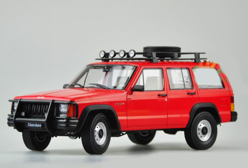 1/18 Dealer Edition Classic Jeep Cherokee (Red) Diecast Car Model ...