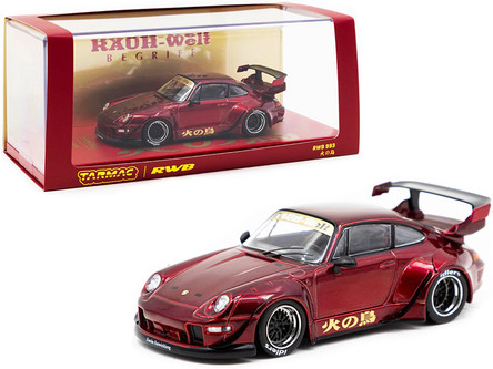 Porsche RWB 993 "Phoenix" (火の鳥) Burgundy "RAUH-Welt BEGRIFF" 1/43 ...