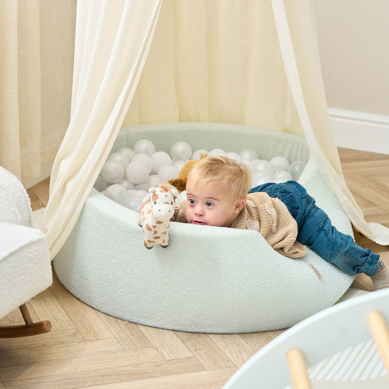 Tutti Bambini Bola Baby Ball Pit - Sea Mist | Winstanleys Pramworld