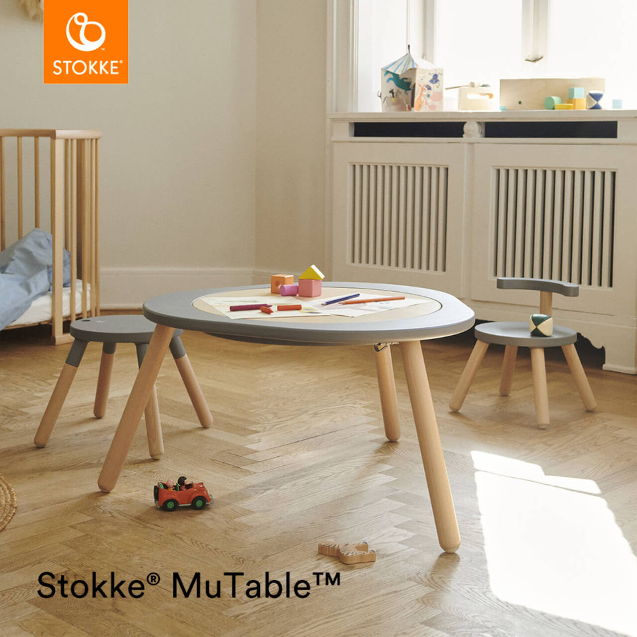 Stokke® MuTable™ Chair V2 - Storm Grey | Winstanleys Pramworld