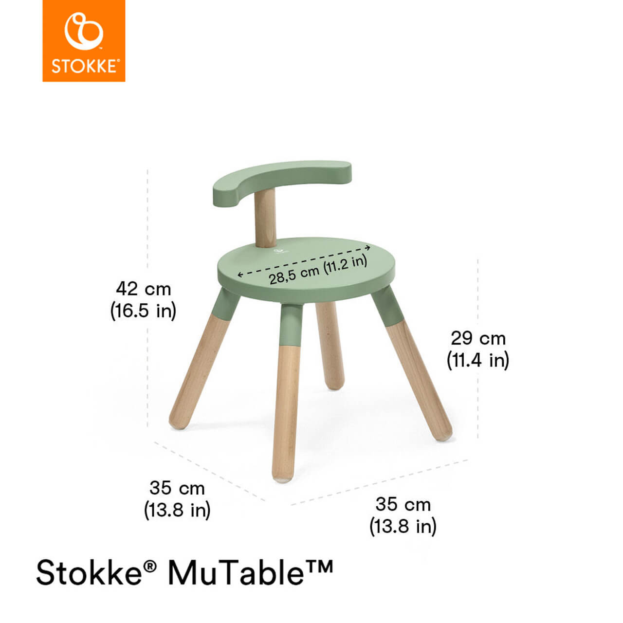 Stokke® MuTable™ Chair V2 - Storm Grey | Winstanleys Pramworld