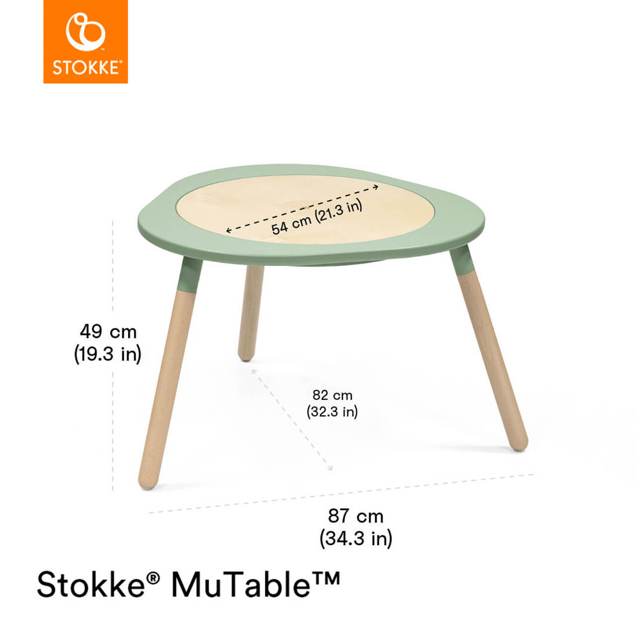 Stokke® MuTable™ V2 & Chair Bundle - Storm Grey | Winstanleys Pramworld
