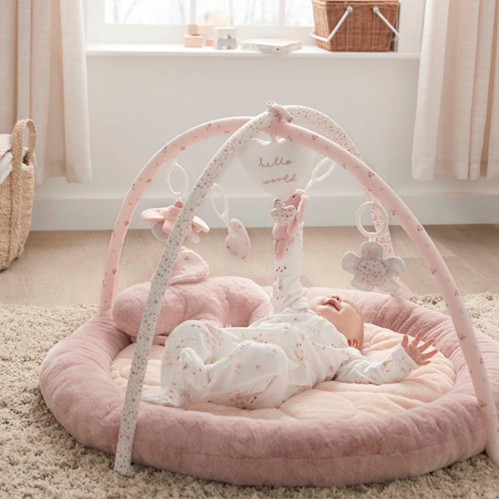 Mamas & Papas Welcome to the World Pink Playmat | Winstanleys Pramworld
