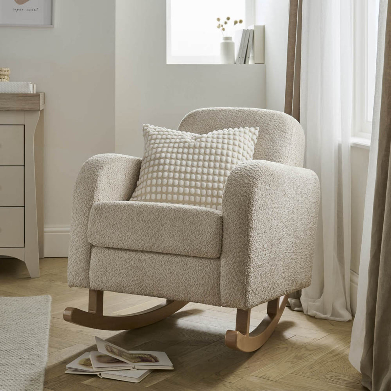 CuddleCo Etta Nursing Chair - Boucle Mushroom | Winstanleys Pramworld