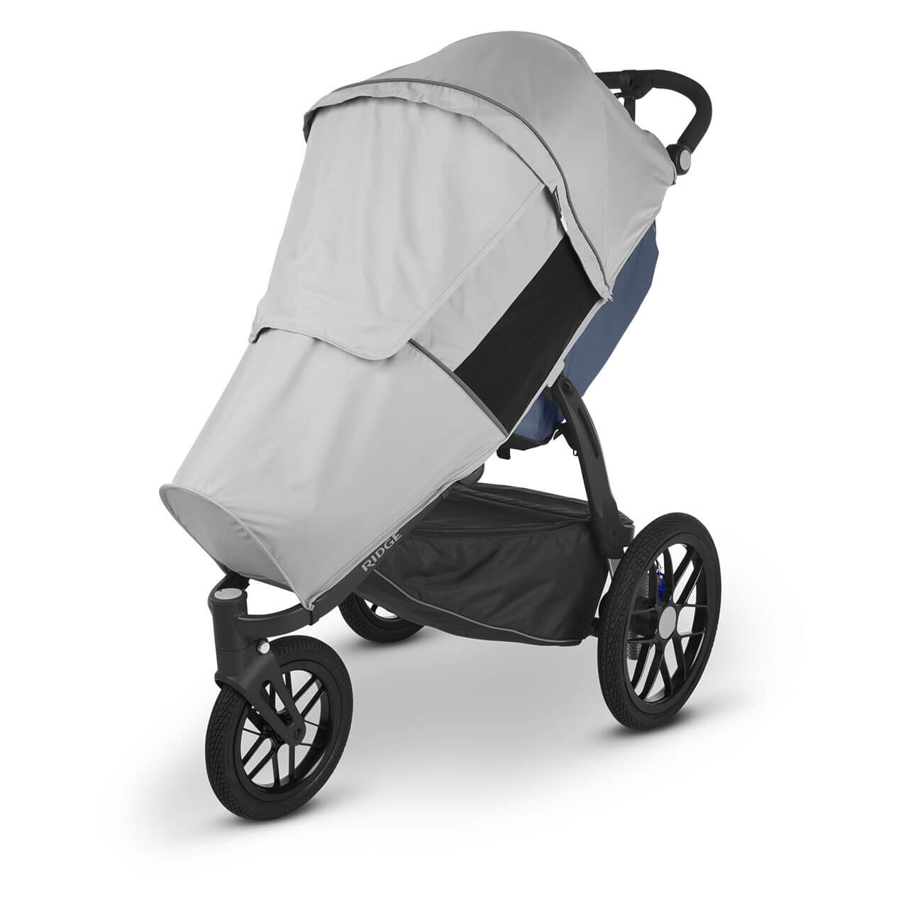 Uppababy Ridge Sun/Bug Shield - Grey | Winstanleys Pramworld