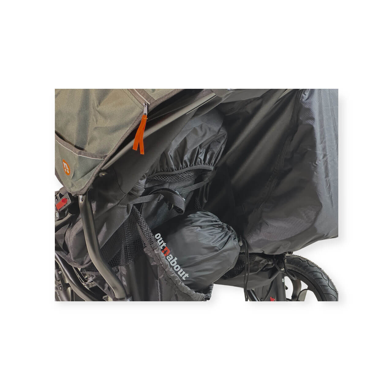 Out n About Nipper Double All Seasons Cover - Black | Winstanleys Pramworld