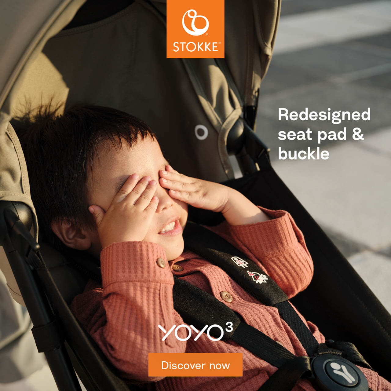 Stokke® YOYO³ Stroller from 6 months - Ginger | Winstanleys Pramworld