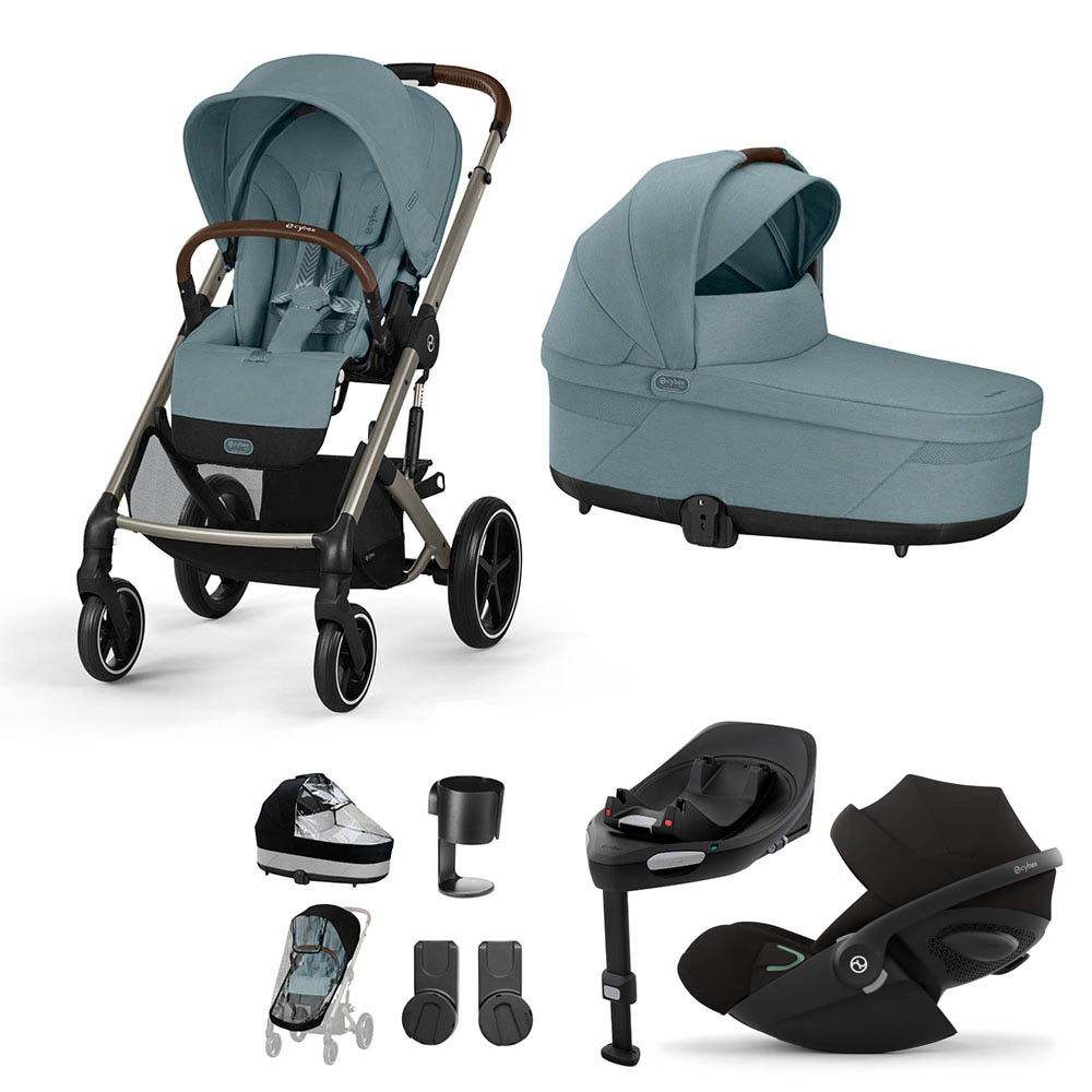 Cybex Balios S Lux Taupe V2 Luxury Cloud G Bundle - Stormy Blue ...