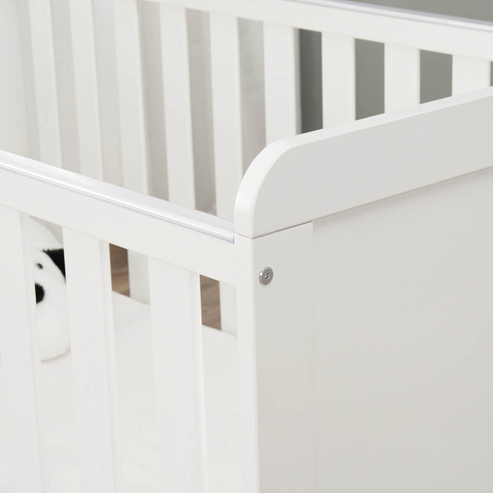 Babymore Caro Urban Cot Bed - White | Winstanleys Pramworld