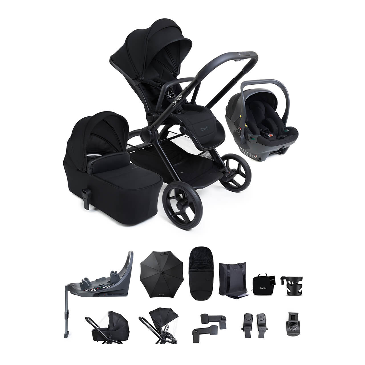 iCandy Core 2 Complete Travel Bundle - Black | Winstanleys Pramworld