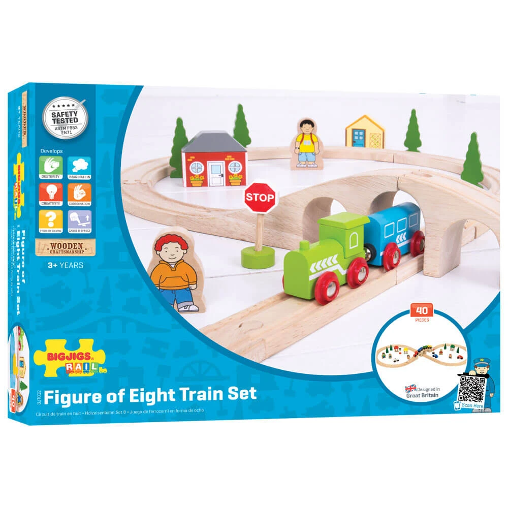 Bigjigs Figure of Eight Train Set | Winstanleys Pramworld