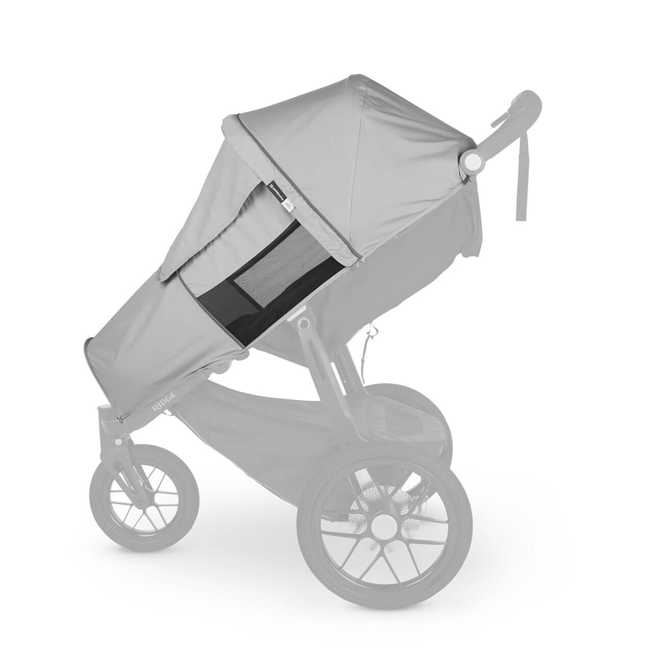 Uppababy Ridge Sun/Bug Shield - Grey | Winstanleys Pramworld