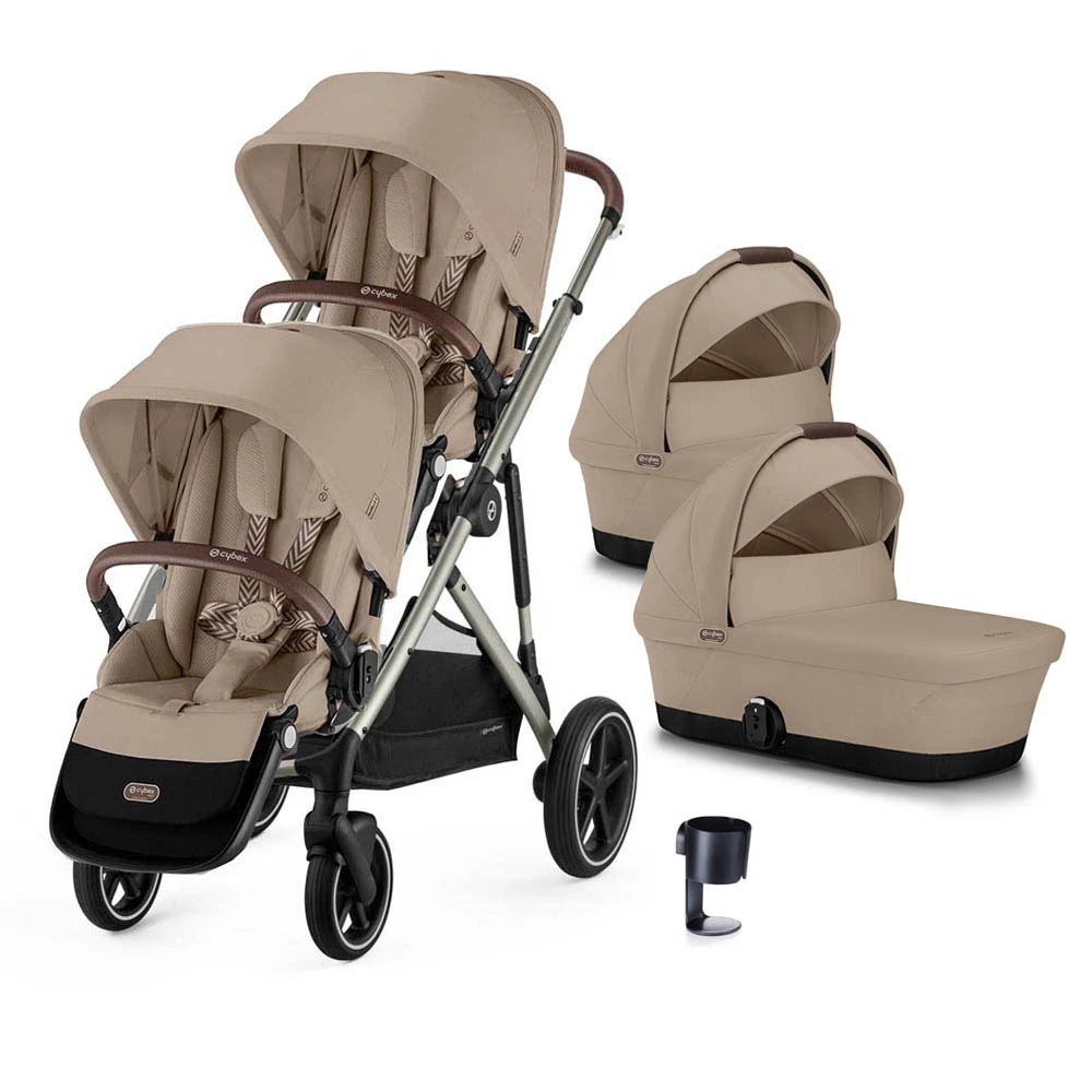 Cybex Gazelle S Taupe Twin - Almond Beige | Winstanleys Pramworld