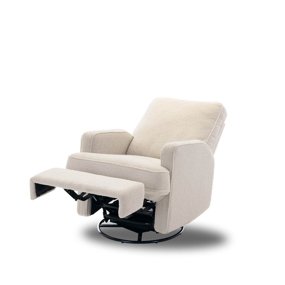 Obaby Madison Electric Swivel Glider Recliner Chair - Teddy Fabric ...