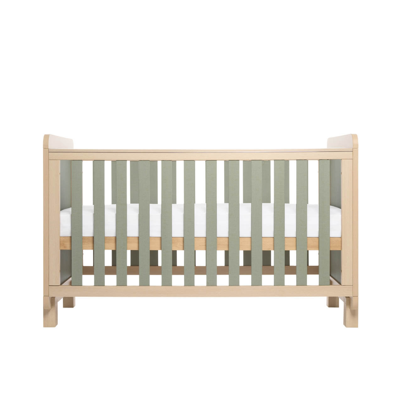 Tutti Bambini Kuba Cot Bed - Golden Oak/Sage Weave | Winstanleys Pramworld