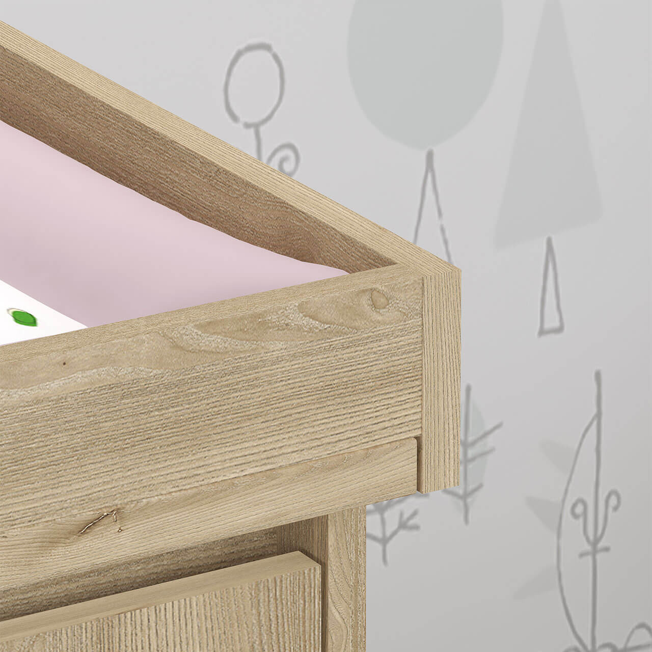 Shefa Kids Changing Unit 880 with 3 Drawers - Cremona/Oak | Winstanleys ...