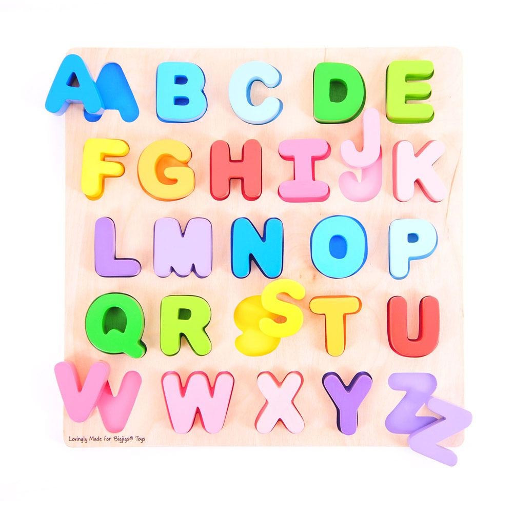 Bigjigs Uppercase Chunky Alphabet Puzzle | Winstanleys Pramworld