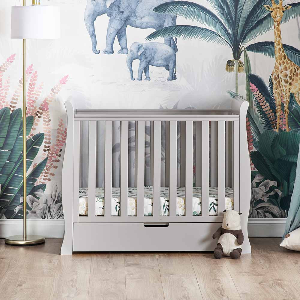 Obaby Stamford Space Saver Cot - White | Winstanleys Pramworld