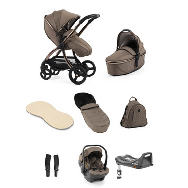 egg® 3 Luxury Shell i-Size Bundle - Mink | Winstanleys Pramworld